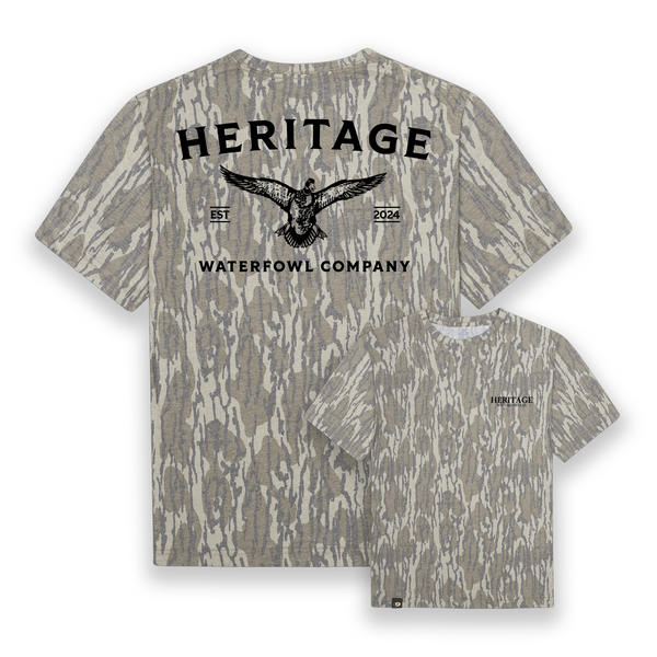 Mossy Oak Washed Bottomland Mallard Tee – Heritage Waterfowl Co.